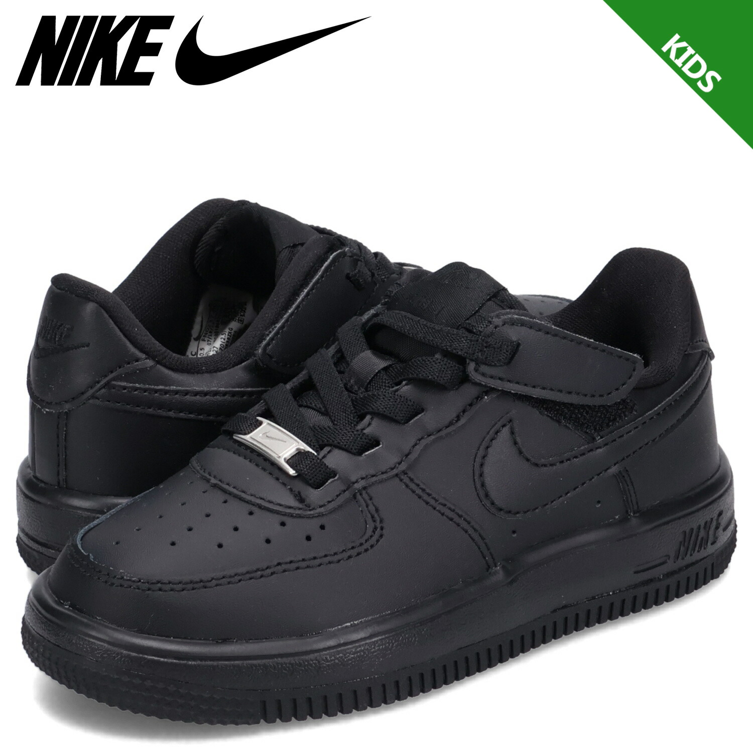 【楽天市場】NIKE FORCE 1 LOW EASY ON PS ナイキ フォース1 ロー イージーオン スニーカー キッズ ブラック 黒 ...