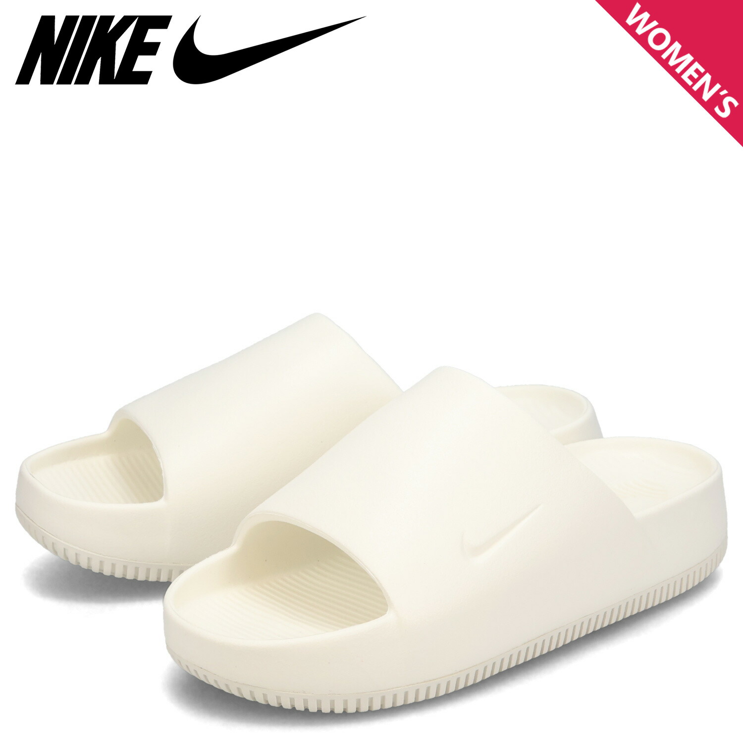 【楽天市場】NIKE W CALM SLIDE ナイキ サンダル スライドサンダル ウィメンズ カーム スライド レディース ホワイト 白 ...