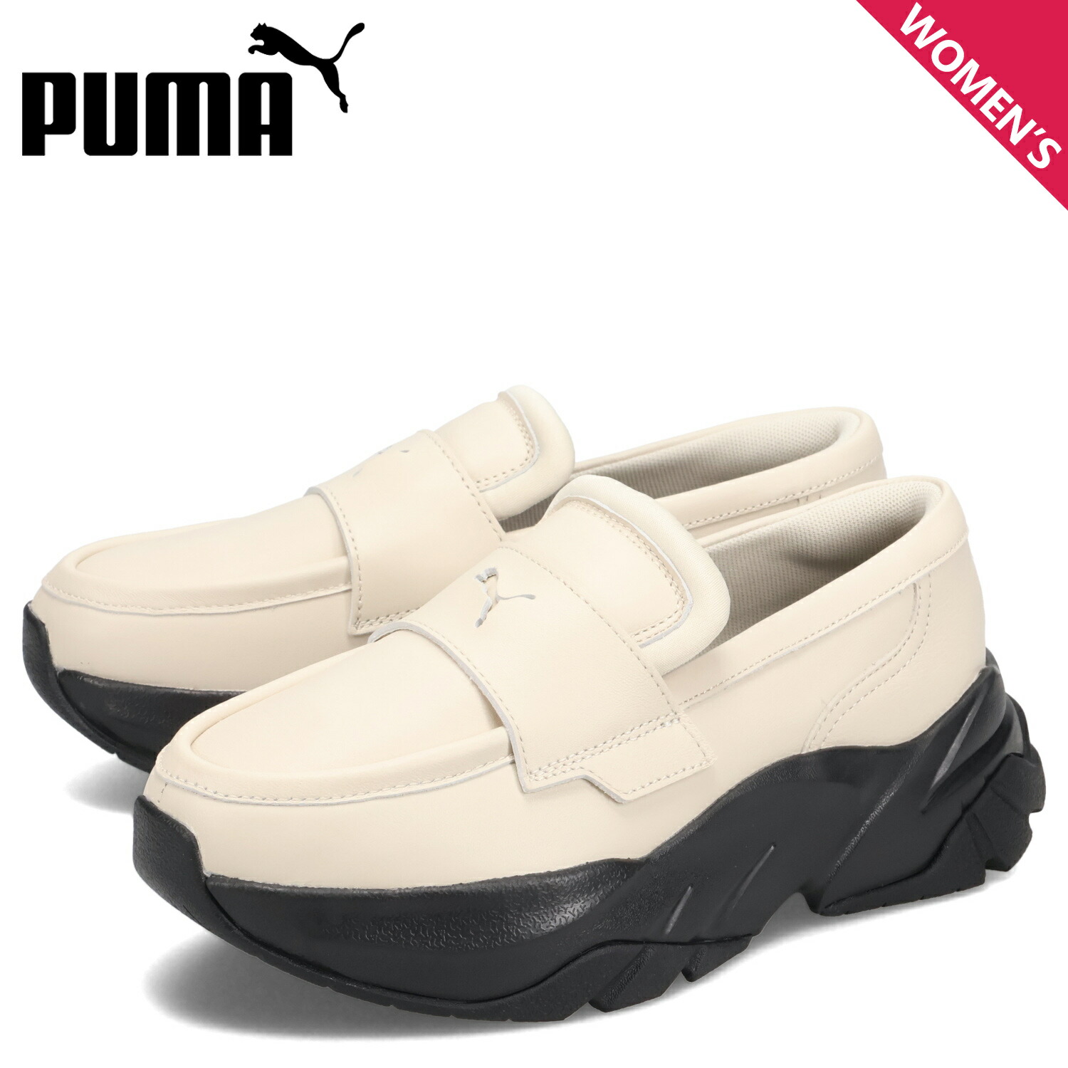 【楽天市場】PUMA プーマ ローファー ソフィール レディース 厚底 SOPHYR LOAFER ホワイト 白 397730：スニーク ...