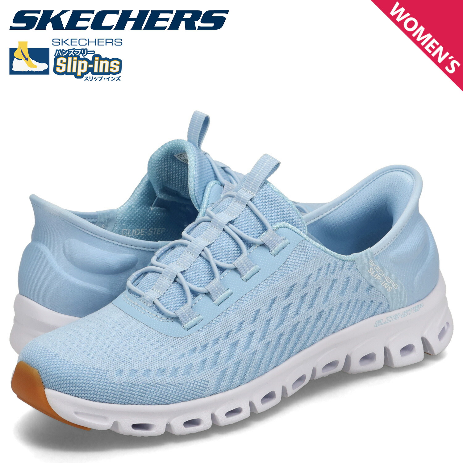 【楽天市場】スケッチャーズ SKECHERS スリップインズ グライドステップ トランクウィリティ スニーカー レディース SLIP-INS ...