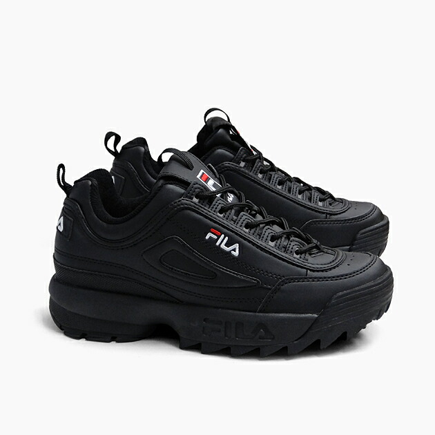 【楽天市場】フィラ メンズ スニーカー FILA DISRUPTOR 2 [BLACK F0215 1073] ディスラプター2 黒 ブラック ...