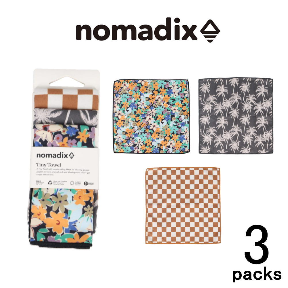 【楽天市場】ノマディクス nomadix 3枚組 タイニータオル Tiny Towel Tropics 1700210199242【GIOL】：すにーかー倉庫