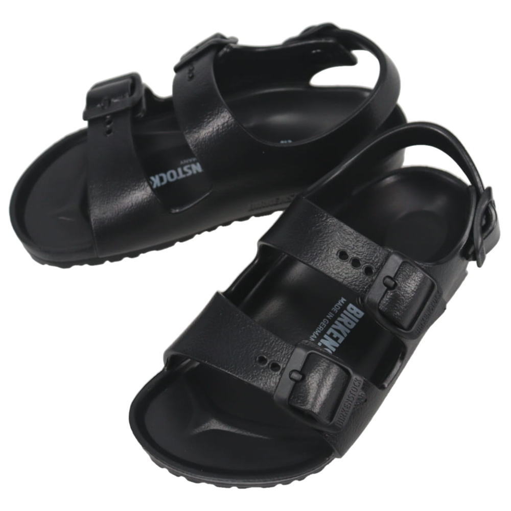 【楽天市場】定番 子供 ビルケンシュトック BIRKENSTOCK サンダル ミラノEVAキッズ Milano EVA Kids ブラック ...