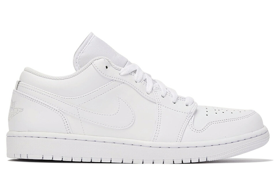【楽天市場】NIKE AIR JORDAN 1 LOW 553558-136 WHITE/WHITE-WHITEナイキ エア ジョーダン 1 ...