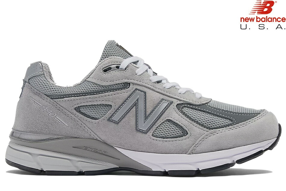 【楽天市場】NEW BALANCE 990v4 U990GR4 「Made in U.S.A」GRAY Dワイズニューバランス グレー USA ...