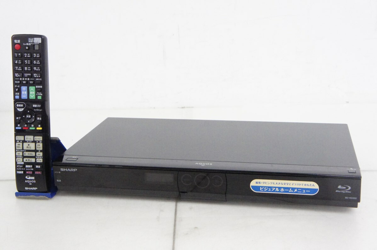 【楽天市場】【中古】SHARPシャープ ブルーレイディスクレコーダー BD-W2300 AQUOSアクオスブルーレイ HDD 2TB Wチューナー Wi-Fi内蔵：エスネットショップ楽天市場店
