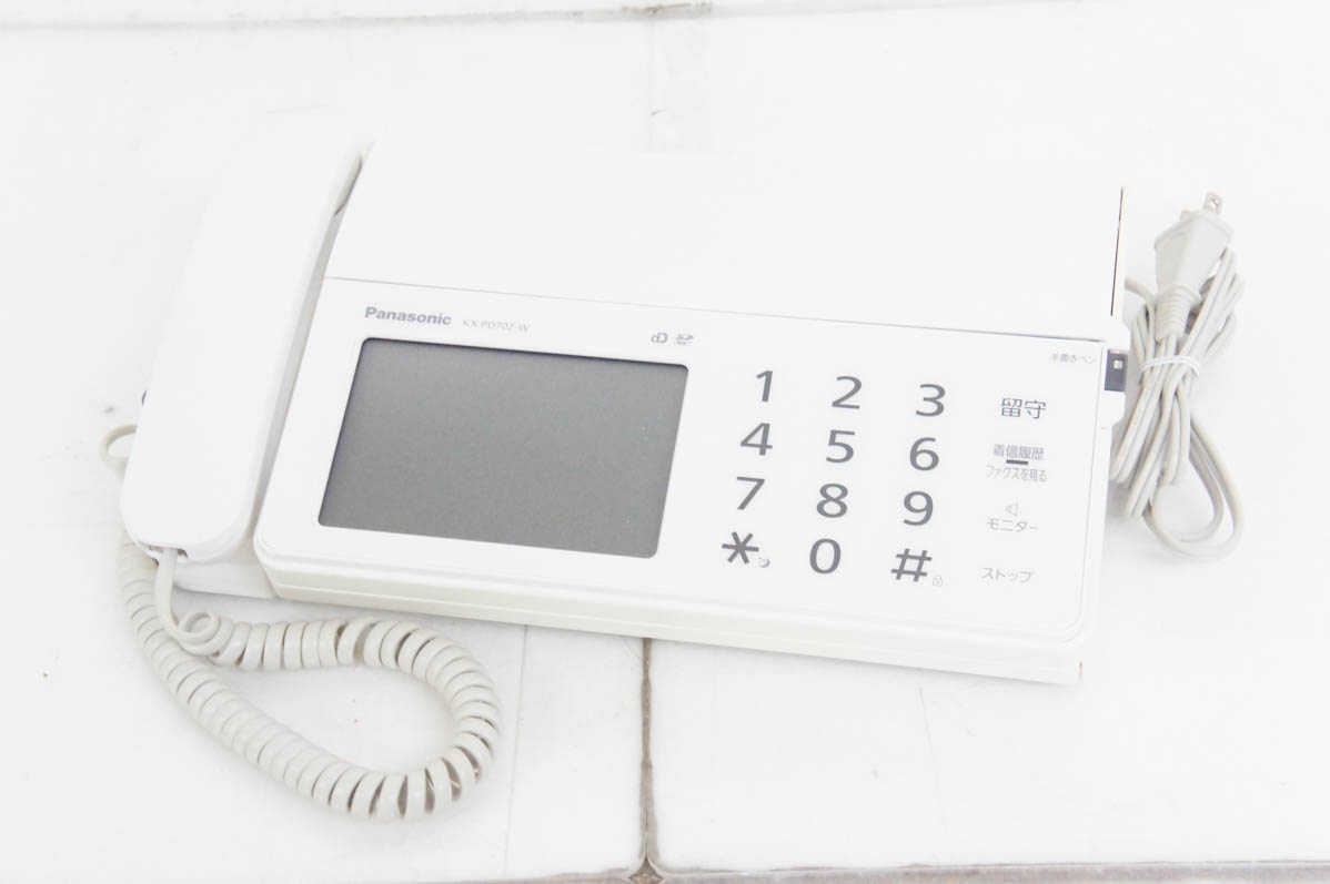 【楽天市場】【中古】Panasonicパナソニック 普通紙ファックス おたっくす KX-PD702-W 親機のみ：エスネットショップ楽天市場店