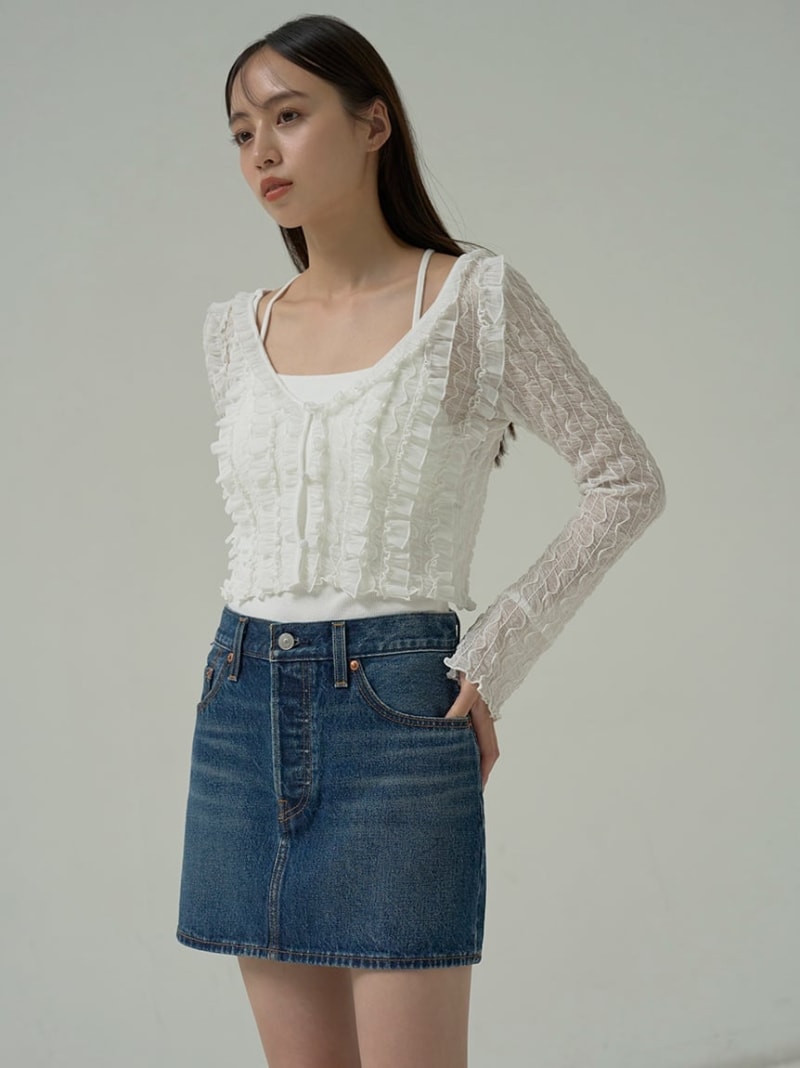 【楽天市場】【SALE／50%OFF】シアーカーデキャミSETUP SNIDEL スナイデル トップス カーディガン ブラック【RBA_E】【送料無料】[Rakuten Fashion ...