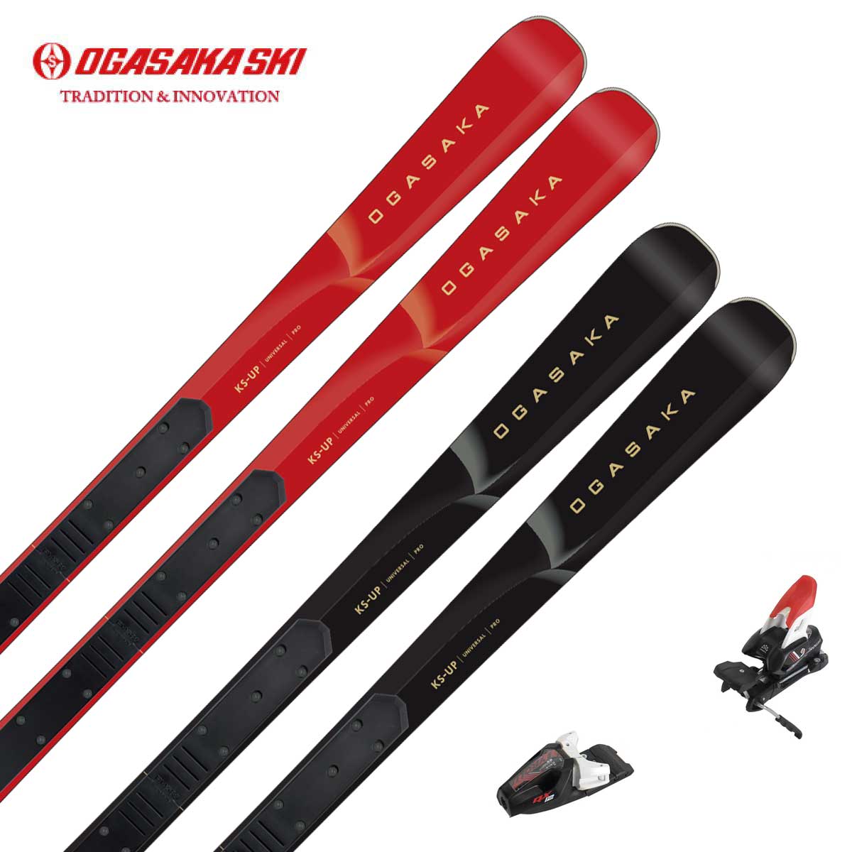 【楽天市場】OGASAKA オガサカ スキー板 メンズ レディース＜2026＞KEO'S 〔ケオッズ〕 KS-UP RD/BK + FM585 + チロリア RX 12 GW ビンディング ...
