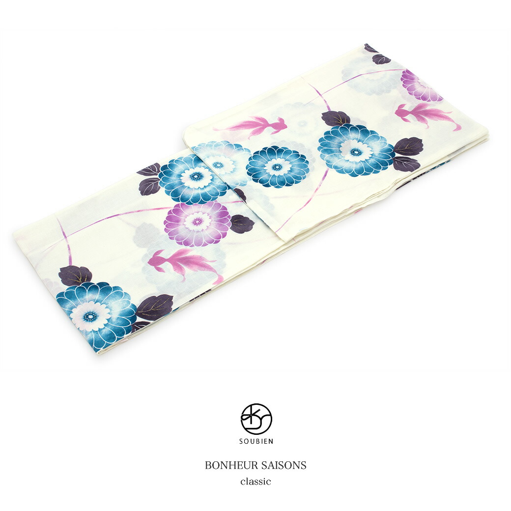 楽天市場】浴衣 レディース bonheur saisons ボヌールセゾン 白