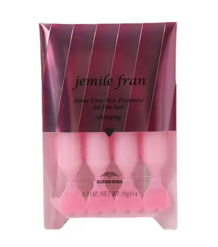 【楽天市場】ミルボン ジェミールフラン ハートチャージング ヘアトリートメント 9g×4本：So-netmoソネトモ