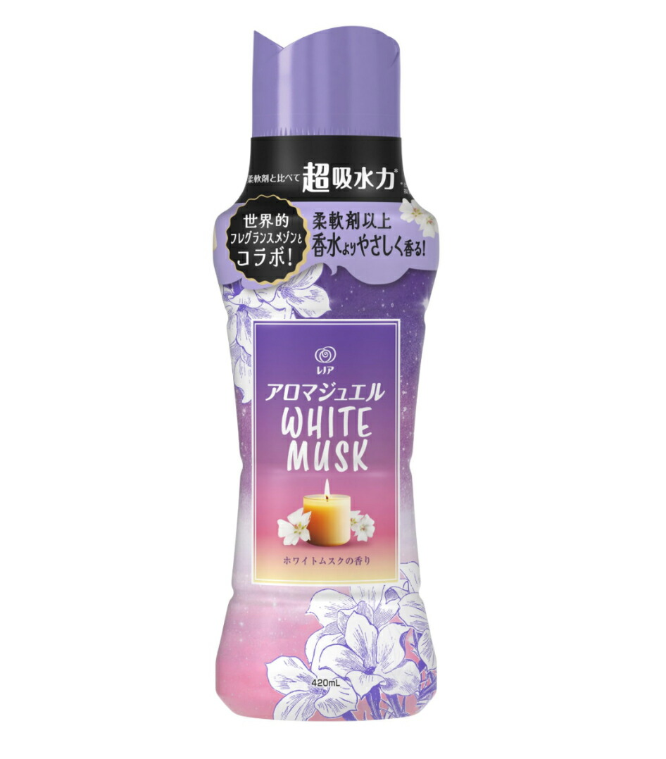 【楽天市場】レノア ハピネス アロマジュエル WHITE MUSK 香り付けビーズ ホワイトムスク 本体(420mL)：So-netmoソネトモ