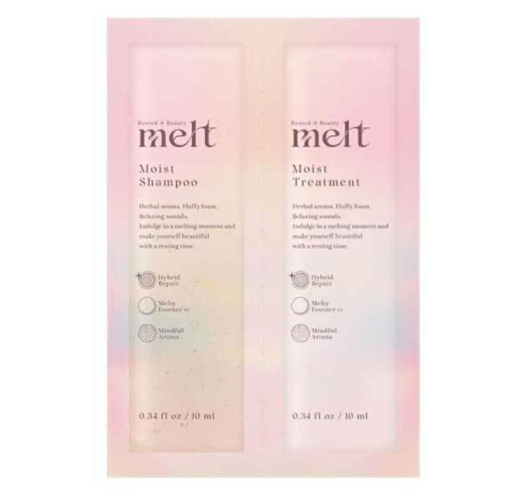 【楽天市場】melt メルト ピンク モイストシャンプー＆トリートメント ピロー 10ml＋10ml トライアル お試し 旅行：So-netmoソネトモ