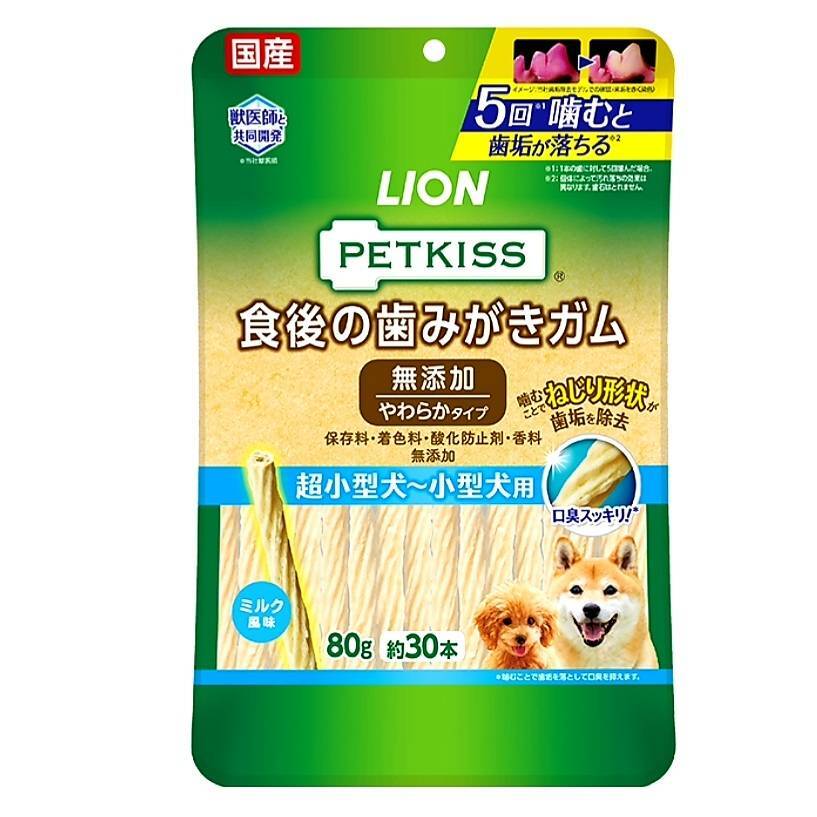 【楽天市場】ペットキッス 食後の歯みがきガム 無添加 やわらかタイプ 超小型犬～小型犬用 80g：So-netmoソネトモ