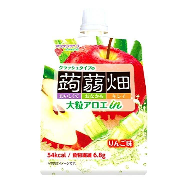 【楽天市場】マンナンライフ大粒アロエin クラッシュタイプの蒟蒻畑りんご味 150 g×6個セット：So-netmoソネトモ