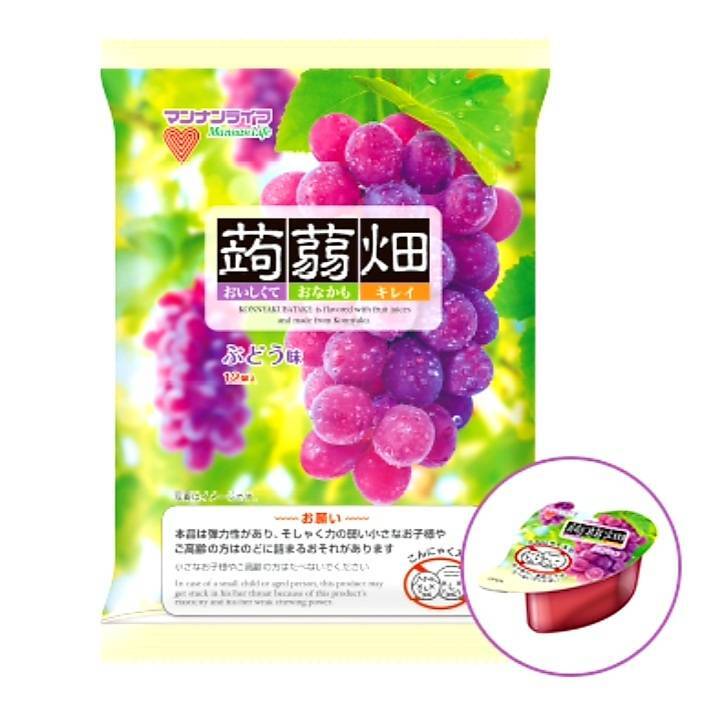 【楽天市場】マンナンライフ 蒟蒻畑 ぶどう味 12個入×4個セット：So-netmoソネトモ