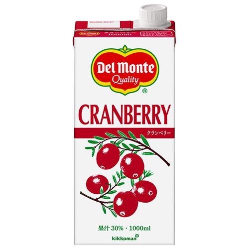 【楽天市場】キッコーマン デルモンテ クランベリー30% 1L紙パック×4個セット【プロ】：So-netmoソネトモ