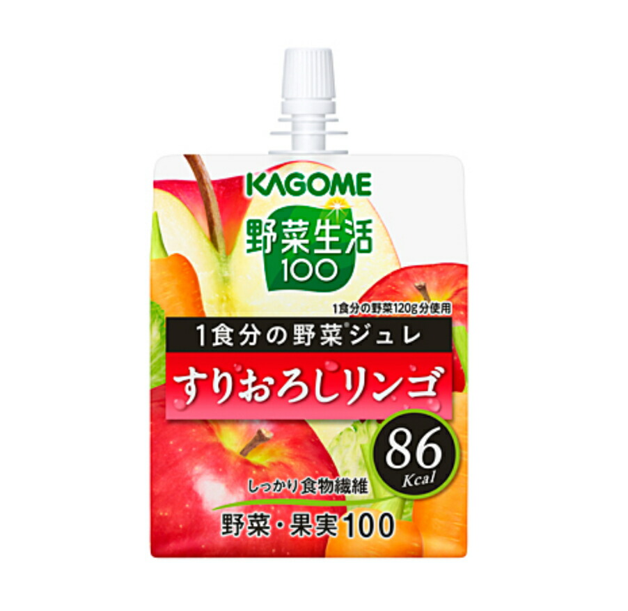 【楽天市場】野菜生活100 1食分の野菜ジュレ すりおろしリンゴ(180g*10個入)：So-netmoソネトモ
