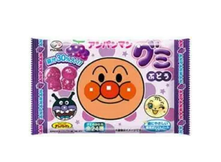 【楽天市場】不二家 アンパンマングミ ぶどう味 1袋（6粒入り）×10袋：So-netmoソネトモ