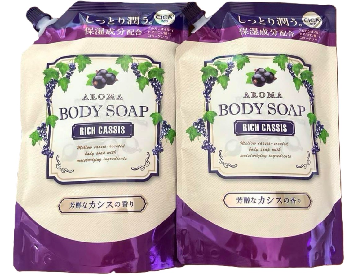 【楽天市場】アロマ ボディソープ600ml*2袋セット 詰替え リッチカシスの香り：So-netmoソネトモ