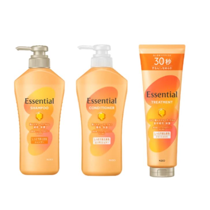 【楽天市場】エッセンシャル しっとりまとまる シャンプー/コンディショナー/トリートメント 本体450ml：So-netmoソネトモ
