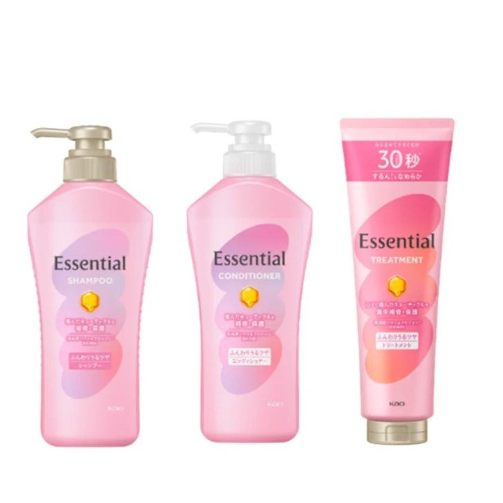 【楽天市場】エッセンシャル ふんわりうるツヤ シャンプー/コンディショナー/トリートメント 本体450ml：So-netmoソネトモ
