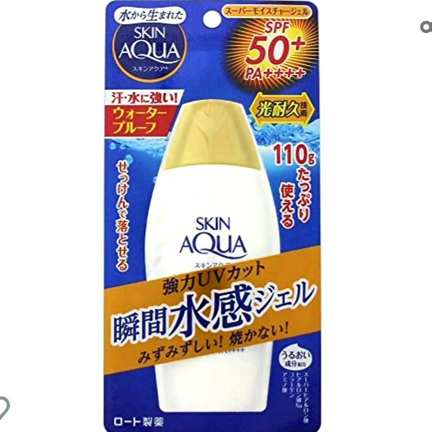 【楽天市場】スキンアクア スーパーモイスチャージェル SPF50+ PA++++ (110g) 日焼け止め ロート製薬：So-netmoソネトモ