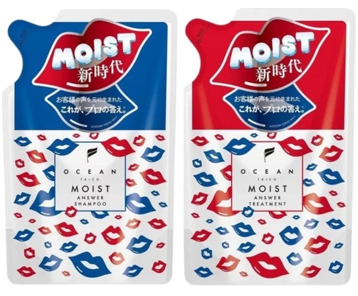 【楽天市場】オーシャントリコ モイスト アンサー シャンプー・トリートメント つめかえセット 350ml+350gセット：So-netmoソネトモ