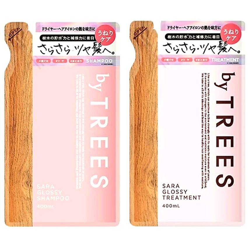 【楽天市場】バイツリーズさらグロッシーシャンプー＆トリートメント 詰め替えペア 各400ml：So-netmoソネトモ