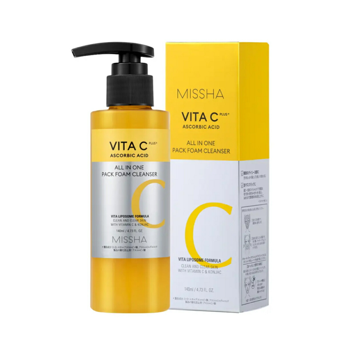 【楽天市場】\ミシャ／ビタシープラス オールインワンパック フォームクレンザー 200ml：So-netmoソネトモ