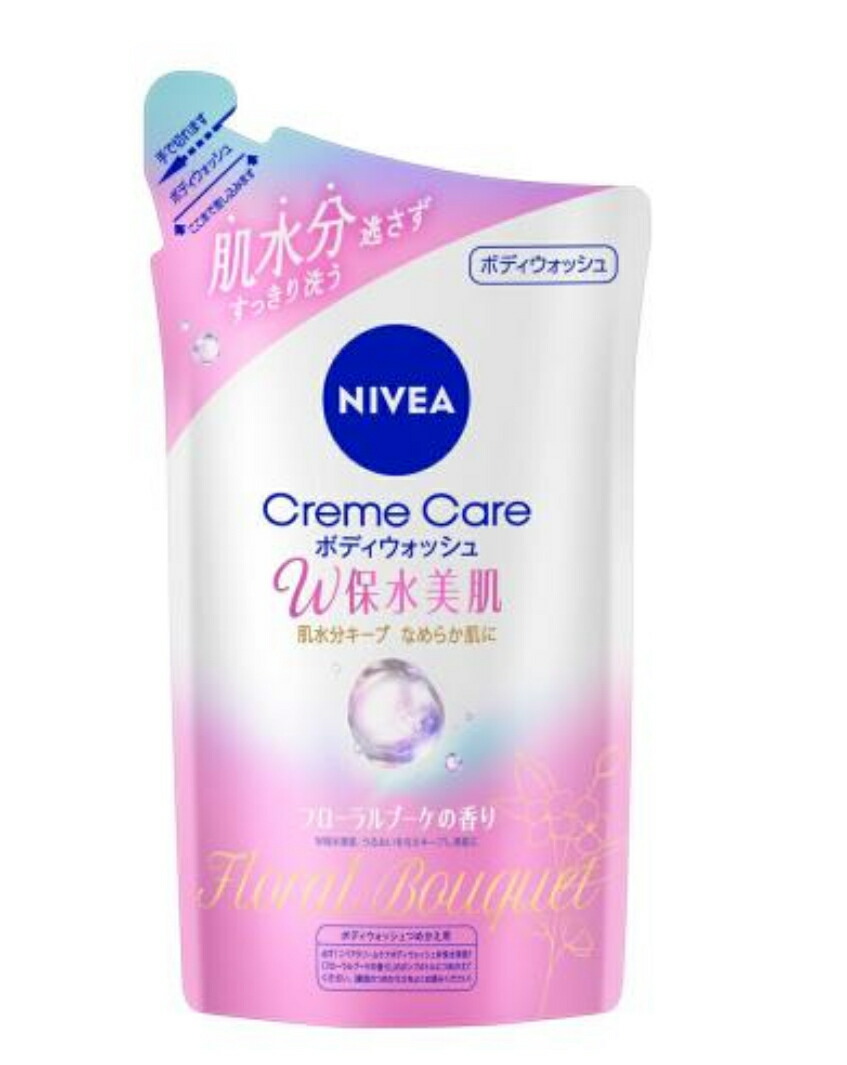 【楽天市場】Kao NIVEA（ニベア）クリームケア ボディウォッシュ W保水美肌 つめかえ用 350mL フローラルブーケの香り：So-netmoソネトモ