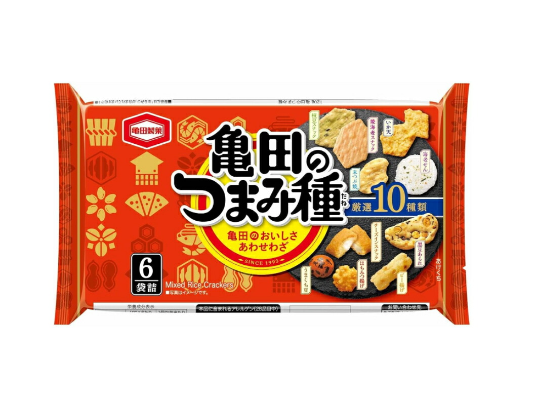 【楽天市場】亀田製菓 つまみ種 120g*2袋セット：So-netmoソネトモ