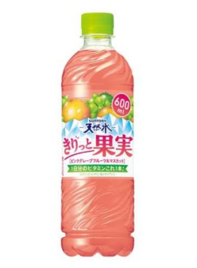 【楽天市場】サントリー天然水 きりっと果実 ピンクグレープフルーツ＆マスカット(600ml*24本入)：So-netmoソネトモ