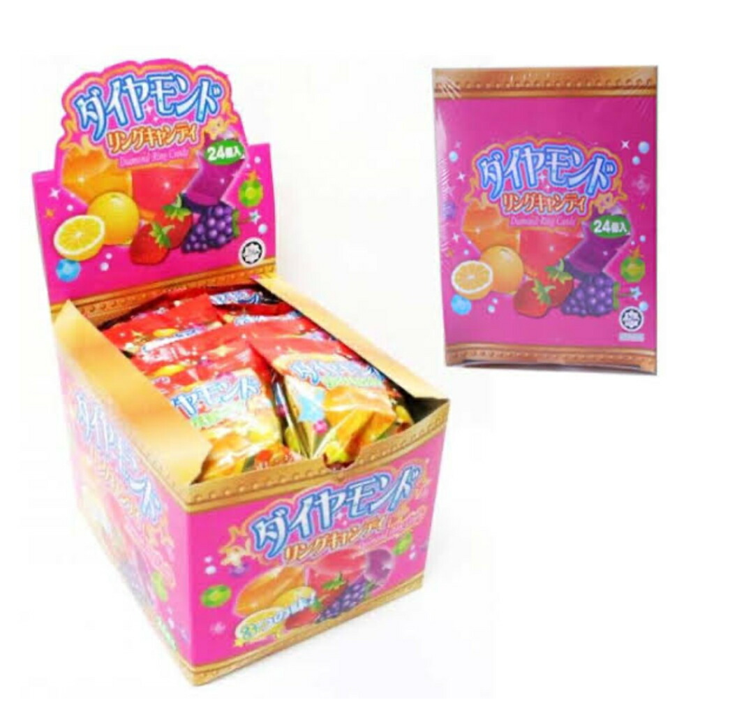 【楽天市場】ダイヤモンドリングキャンディー 24個入1箱：So-netmoソネトモ