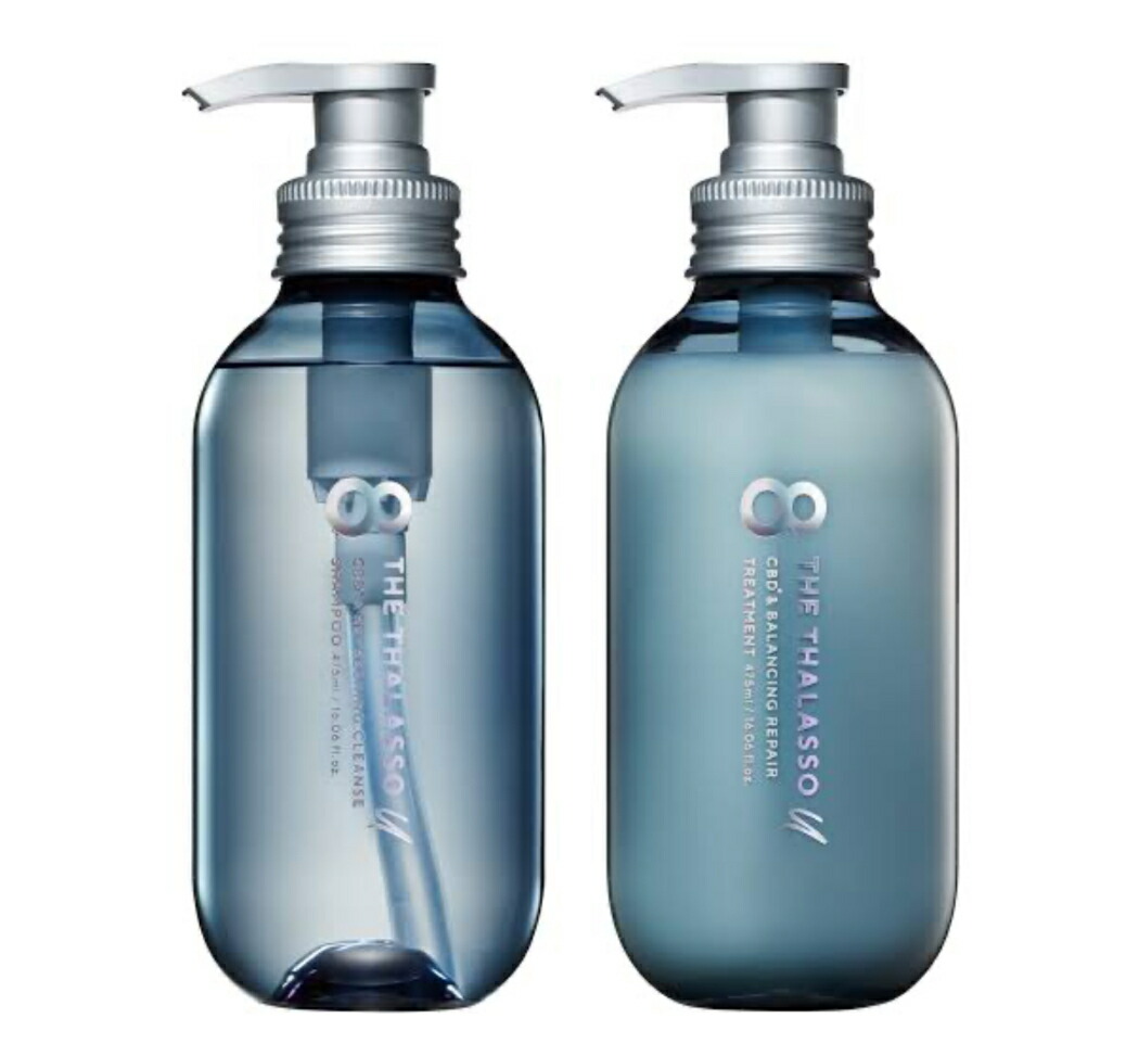 【楽天市場】8 THE THALASSO u エイト ザ タラソ ユー CBD&バランシング ダメージリペア シャンプー トリートメント本体セット 475mL 送料無料：So-netmoソネトモ