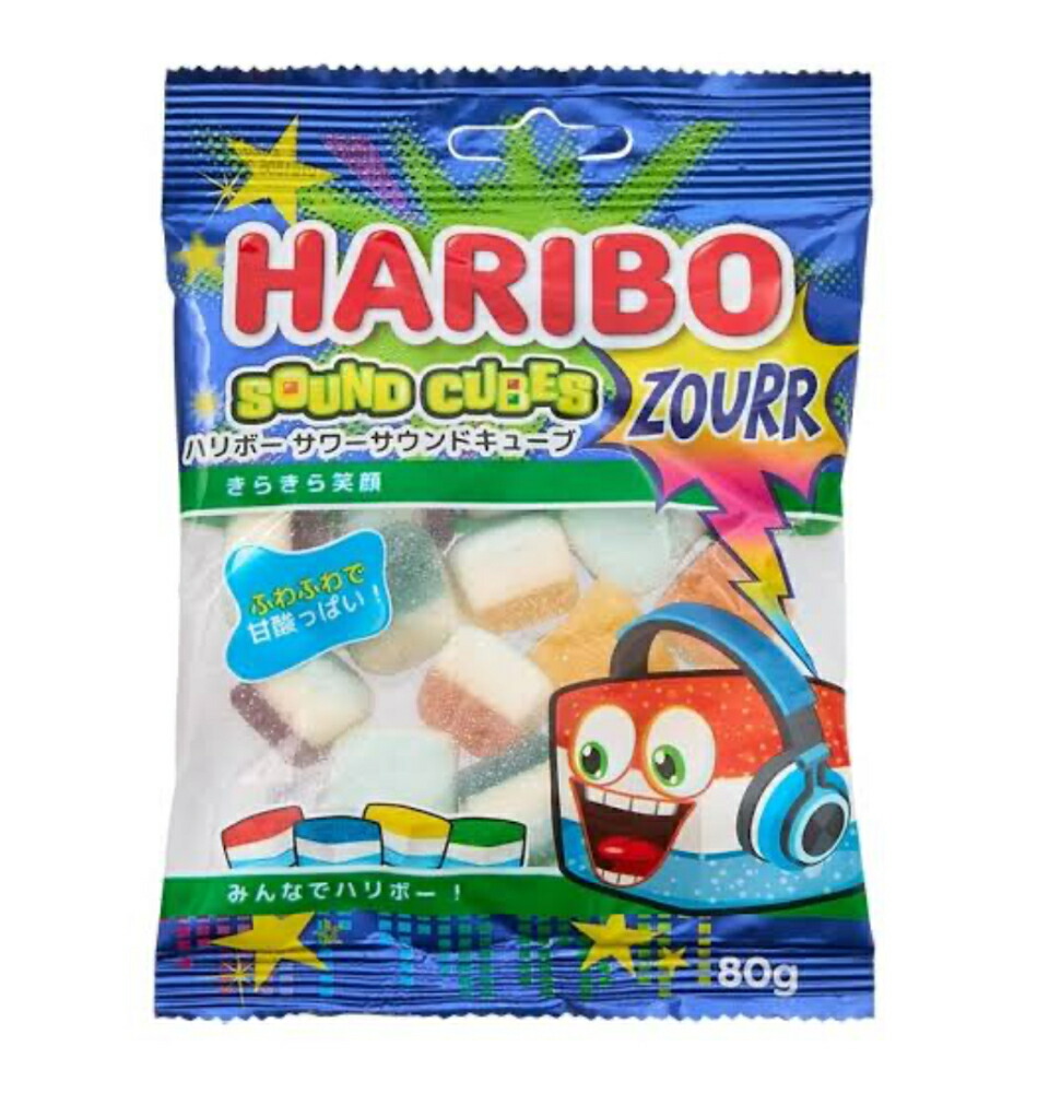 【楽天市場】ハリボー サウンドキューブ 80g*4袋セット：So-netmoソネトモ