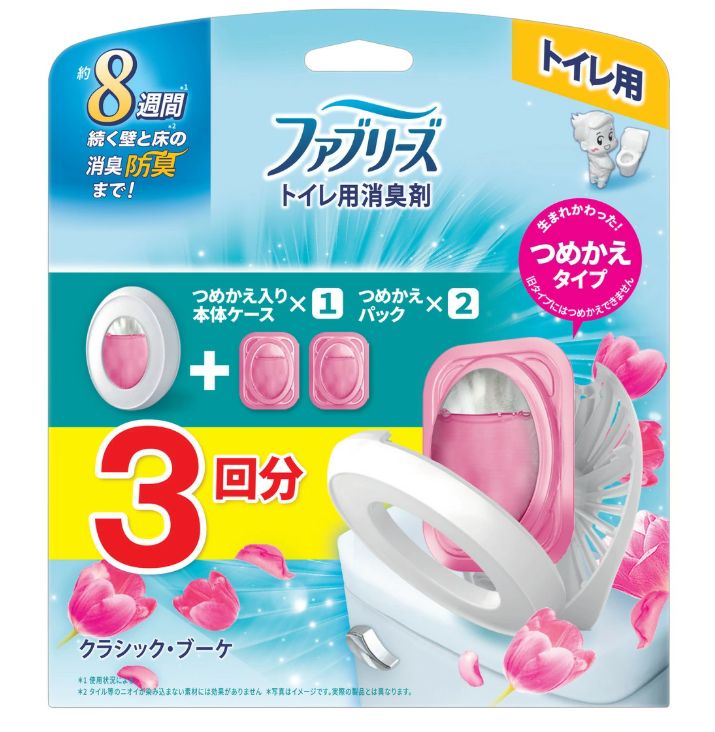 【楽天市場】P&G ファブリーズ トイレ用 消臭剤 クラシック・ブーケ 本体 + つめかえ2個パック：So-netmoソネトモ