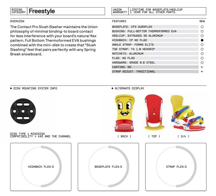 【楽天市場】21-22 UNION ユニオン CONTACT PRO コンタクトプロ SLUSH SLASHER スラッシュスラッシャー 国内 ...