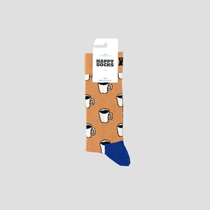 【楽天市場】Happy Socks（ハッピーソックス） My Cup Of Tea Sock BROWN：SOCKSTORE
