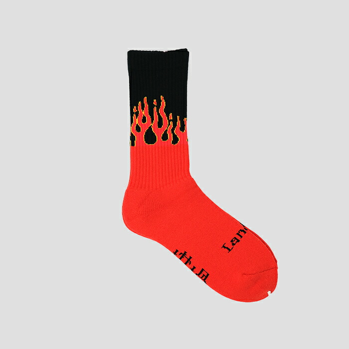 【楽天市場】RUTSUBO（坩堝）FLAME SOCKS RED/BLACK：SOCKSTORE