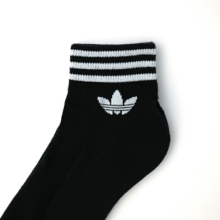 【楽天市場】adidas（アディダス）adidas Originals トレフォイル アンクルソックス 3PACK BLACK：SOCKSTORE