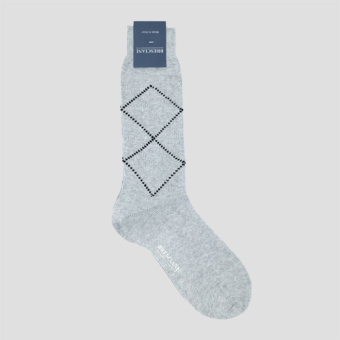 【楽天市場】BRESCIANI（ブレッシアーニ）SIMPLE ARGYLE SOCKS L.GREY：SOCKSTORE