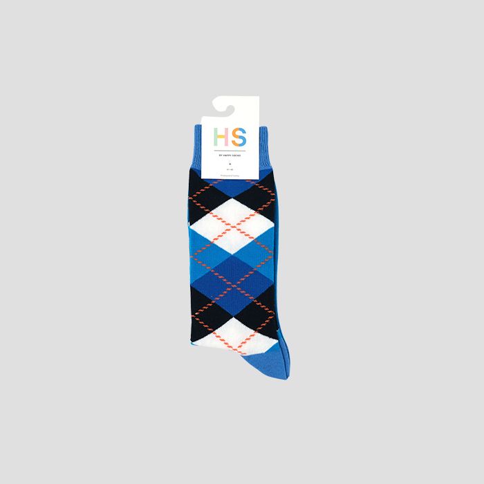 【楽天市場】Happy Socks（ハッピーソックス）HS Argyle Sock ICEBLUE：SOCKSTORE