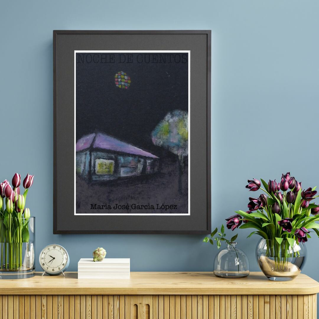 【楽天市場】アート 絵 ポスター【monogatarinosora】※フレーム別売り 風景 夜 街並み ポップイラスト デザイン A4 A3 A2【Make Sense】 ＃ ...