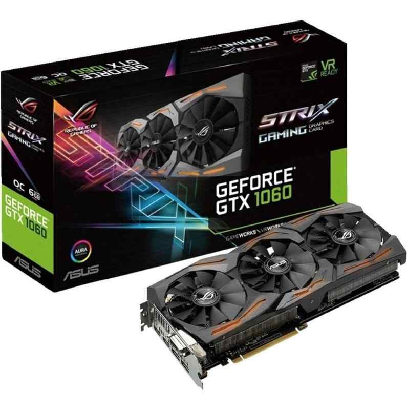 【楽天市場】ASUS R.O.G. STRIXシリーズ NVIDIA GeForce GTX1060搭載ビデオカード オーバークロック メモリ ...