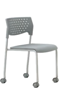 【楽天市場】アイコ ミーティングチェア 椅子 会議用イス 会議チェア 肘なし キャスター脚 粉体塗装 MC-221：オフィスチェアー専門館