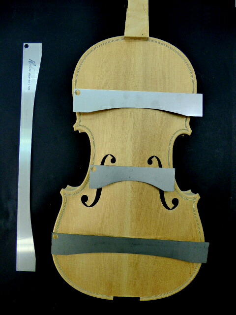 【楽天市場】Violin Arch Template 4piece set Guarneri 1734 Top：底値楽器屋