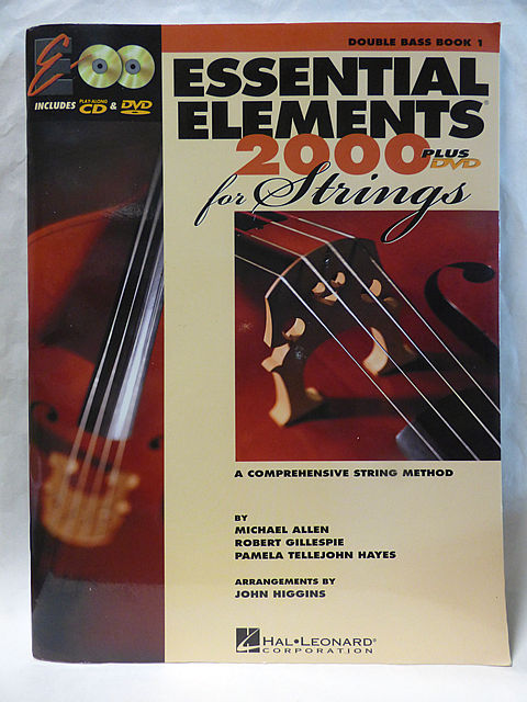 【楽天市場】DOUBLE BASS Book 1 ESSENTIAL ELEMENTS 2000 PLUS DVD for Strings (輸入書)：底値楽器屋
