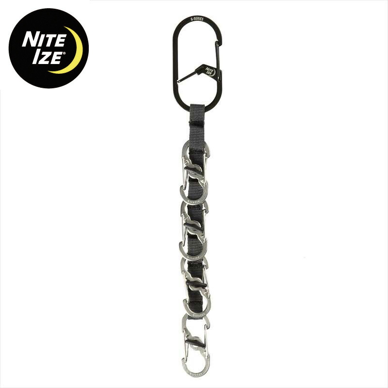 【楽天市場】カラビナ エスビナー付き おしゃれ キーホルダー フック アウトドア ブランド キーアクセサリー ステンレス シルバー ナイトアイズ niteize ギアーラインミニ キー ...