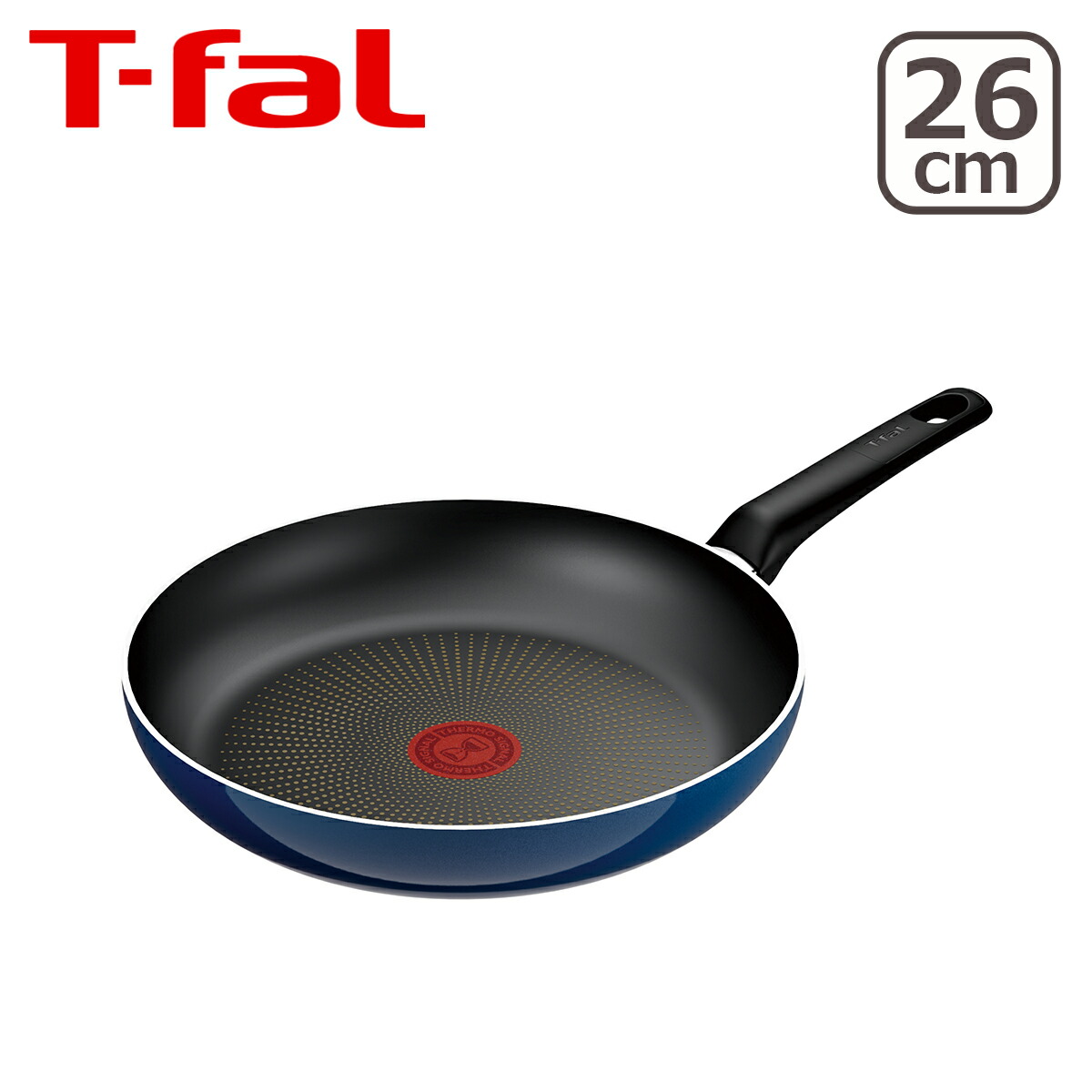 【楽天市場】ティファール ロイヤルブルー・インテンス フライパン 26cm D53305 ガス ガス火専用 直火 T-fal 取っ手付き：and そらいろ